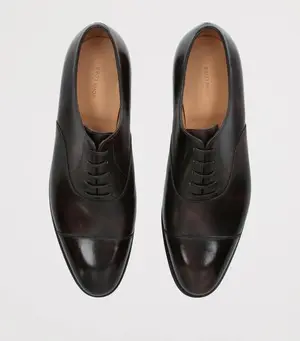 John Lobb City Ii Oxford Cap Toe Lace Up Shoes