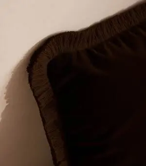 SOHO HOME Velvet Margeaux Cushion - Brown