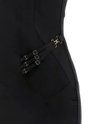Elisabetta Franchi Tulle-insert Midi Dress