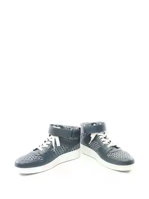 Hermès High-top Canvas And Leather Sneakers