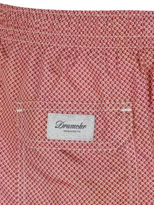 DRUMOHR Patterned Swim Shorts - Red