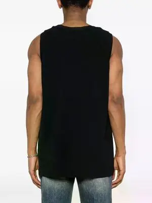 Balmain Logo Embroidered Tank Top