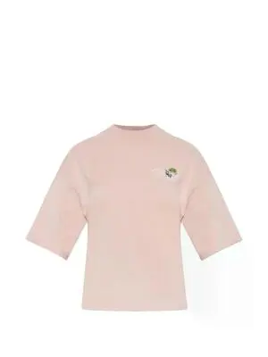 DIESEL® Embroidered Logo Cropped T-shirt
