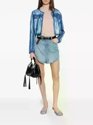 DIESEL® Embroidered Logo Cropped T-shirt
