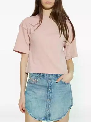 DIESEL® Embroidered Logo Cropped T-shirt