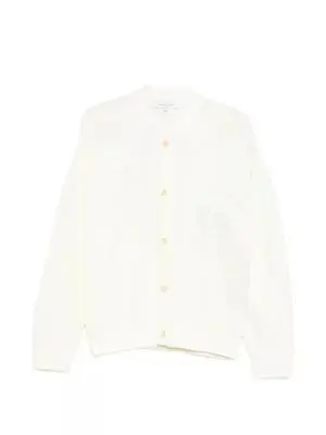 Maison Kitsuné Logo-embroidered Cardigan - Neutrals