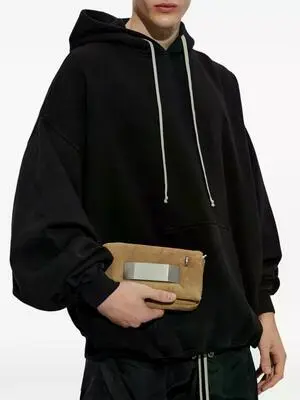 Rick Owens Temple Big Pillow Griffin Clutch - Brown