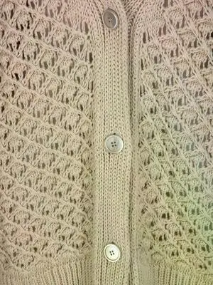 ELY ELY Button Openwork Cardigan