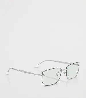 Ray-ban Rb3768 Metal Irregular Frame Sunglasses - Silver