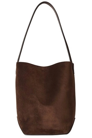 THE ROW Park Edge North South Small Tote Bag - Mocha