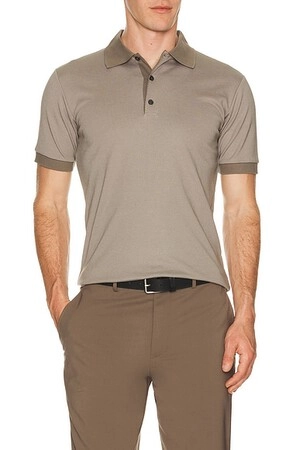 Theory Mod Jacquard Geo Polo - Morel Multi