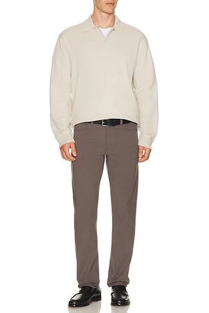 Theory Jonny Collar Pop Over Sweater - Silver Cloud