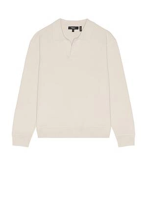 Theory Jonny Collar Pop Over Sweater - Silver Cloud