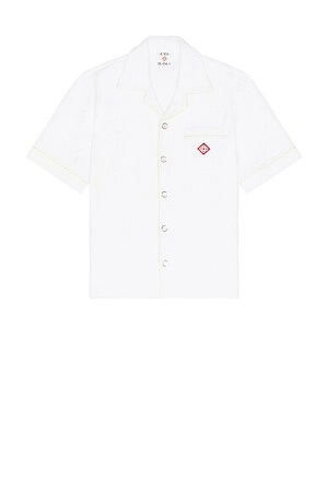 Casablanca Towelling Monogram Shirt - White
