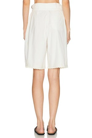 BODE Pleated Cotton Twill Shorts