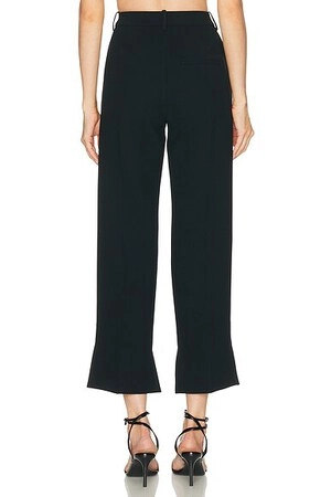 Khaite Asymmetrical Cuffed Crepe Trousers