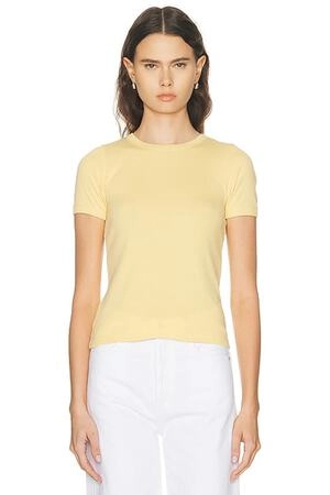 FLORE FLORE Car Tee" Short Sleeve T-shirt - Straw