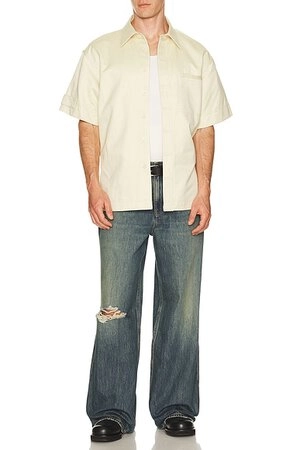 Helmut Lang Short Sleeve Loop Tape Shirt - E02