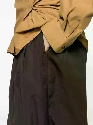 Mark Kenly Domino Tan Paily Drawstring Trousers