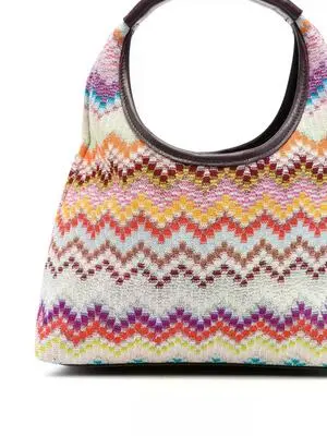 Missoni Raschel Zigzag-pattern Tote Bag