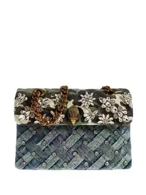 Kurt Geiger Embellished Denim Shoulder Bag