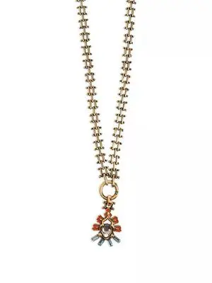 Etro Tone Flower Detail Pendant Necklace