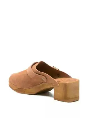 BOSABO Suede Buckle Clogs