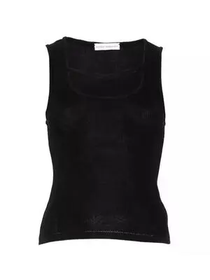 NICCOLO PASQUALETTI Ribbed Knit Tank Top - Black
