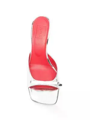 Plan C Bow-detail Leather Sandals