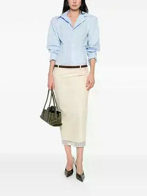 Attico Pointed-collar Buttoned Shirt