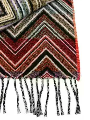Missoni Perseo Fringed Zigzag Throw