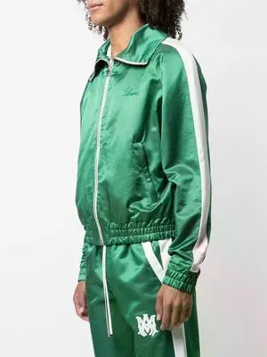 Amiri Satin Zipped Track Jacket