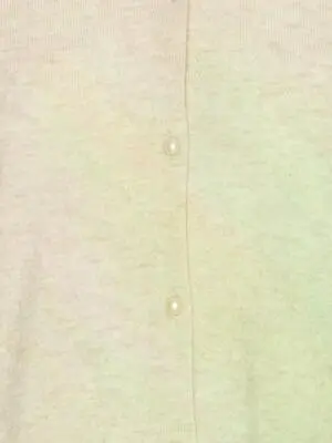 ROTATE BY BIRGER CHRISTENSEN Fine Knit Polo Collar Cardigan - Neutrals