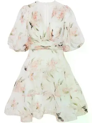 Zimmermann Pleated Midi Dress - Neutrals