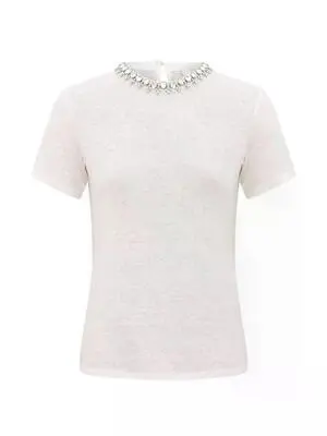 ZIMMERMANN ZIMMERMANN Embellished Neckline T-Shirt