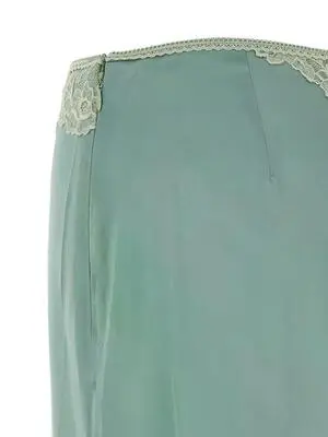 VAILLANT Attitude Midi Skirt With Lace Detail - Blue
