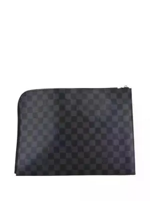 LOUIS VUITTON Damier Graphite Pochette Jour Gm - Black