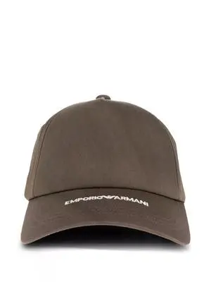 Emporio Armani Embroidered Cotton Cap