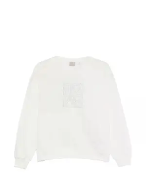 Marella Embellished Crew Neck Long Sleeve Sweatshirt - Neutrals
