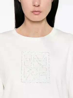 Marella Embellished Crew Neck Long Sleeve Sweatshirt