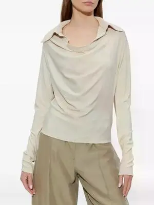 Alexander Wang Draped Long-sleeve Top