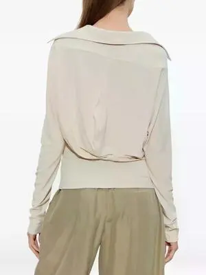 Alexander Wang Draped Long-sleeve Top