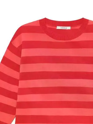 Malìparmi Striped 3/4 Sleeve T-shirt - Red