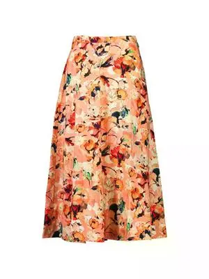 Ulla Johnson Sophea Floral Midi Skirt