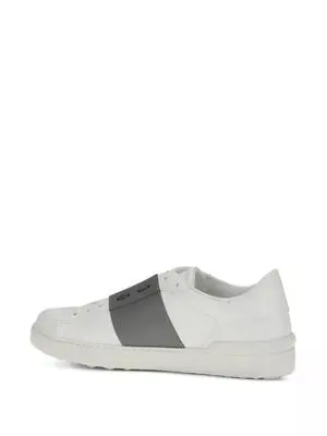 Valentino Garavani Open Vlogo Calfskin Sneakers - White