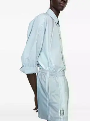 Acne Studios Striped Logo Shorts