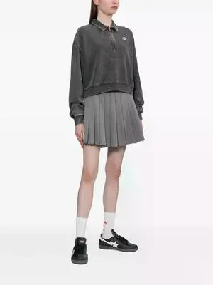 AAPE BY *A BATHING APE Logo-patched Half-zip Sweatshirt - Grey