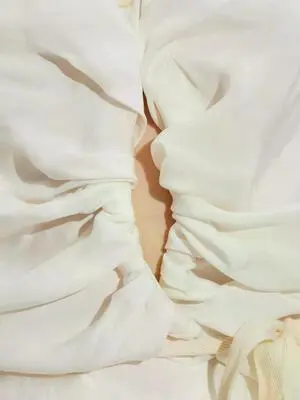 MAISON MARGIELA Tie-waist Cut-out Shirt