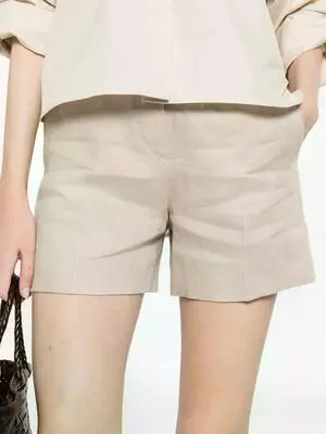Max Mara Tailored Linen Shorts