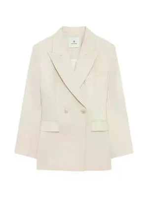 ANINE BING Tiphaine Double-breasted Blazer - Neutrals